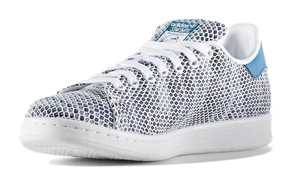 Adidas Stan Smith Mesh Sneakers - White/blue