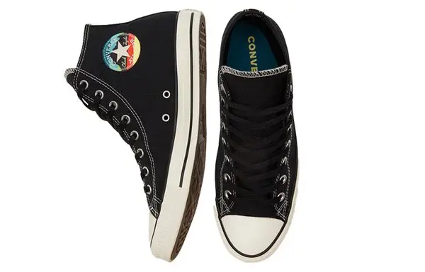 CONVERSE Chuck Taylor All Star High Top Sneakers - Black/white/red