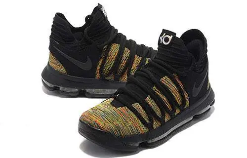 Nike Kd 10 "multicolor" High Top Sneakers - Black/multi-color