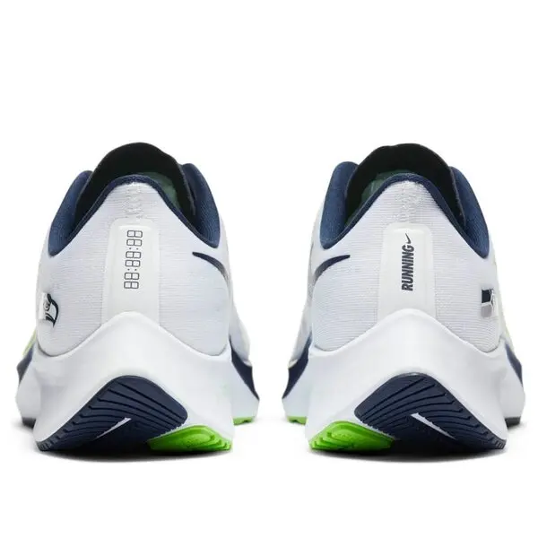 Nike Zoom Pegasus 37 "seattle Seahawks" Athletic Sneakers - Black/orange/volt