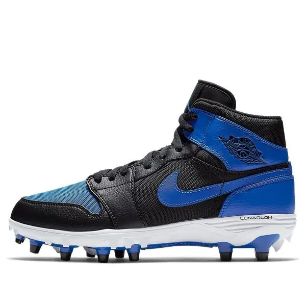 JORDAN 1 Td Mid Cleat - Black/blue