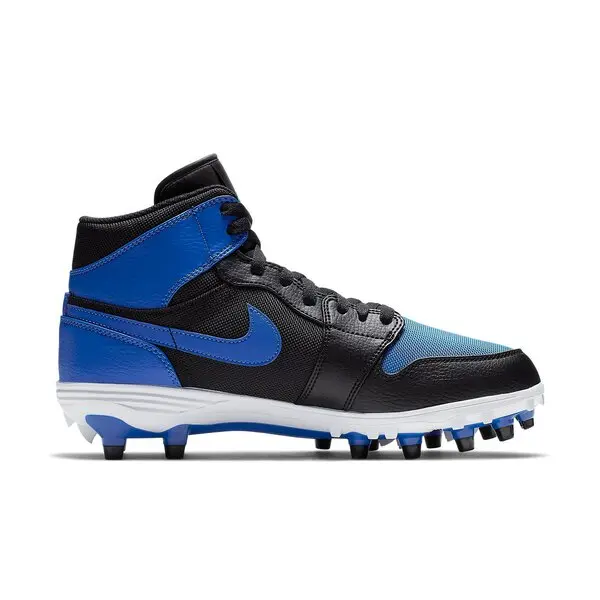 JORDAN 1 Td Mid Cleat - Black/blue