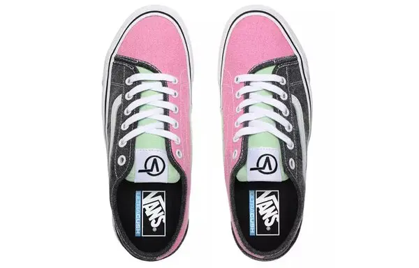 VANS Bess Ni 'throwback' Sneakers - Black/green/pink