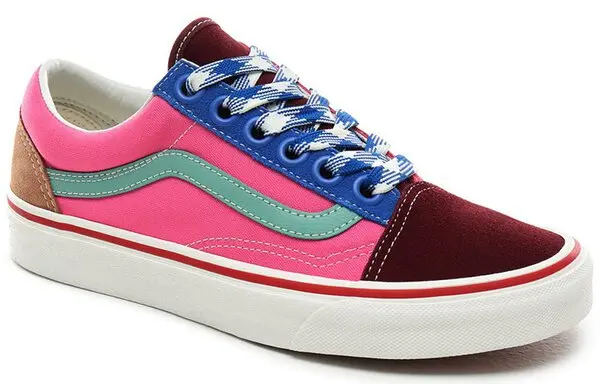 VANS Old Skool High Top Sneakers - Pink/blue