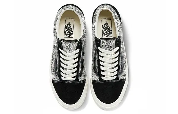 VANS Og Old Skool Lx 'dragon Paisley' Low Top Sneakers - Black/white