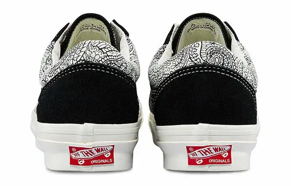 VANS Og Old Skool Lx 'dragon Paisley' Low Top Sneakers - Black/white