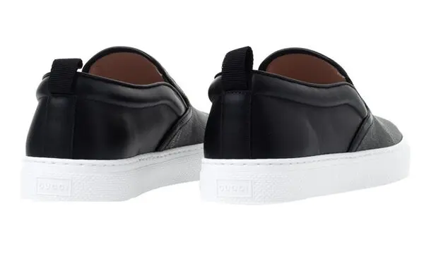 Gucci Gg Supreme Slip-on Sneakers With Tiger Motif