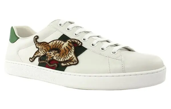 Gucci Ace Tiger Embroidered Sneakers