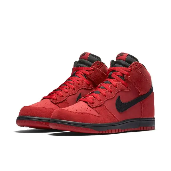 Nike Dunk High Sneakers - Red/black