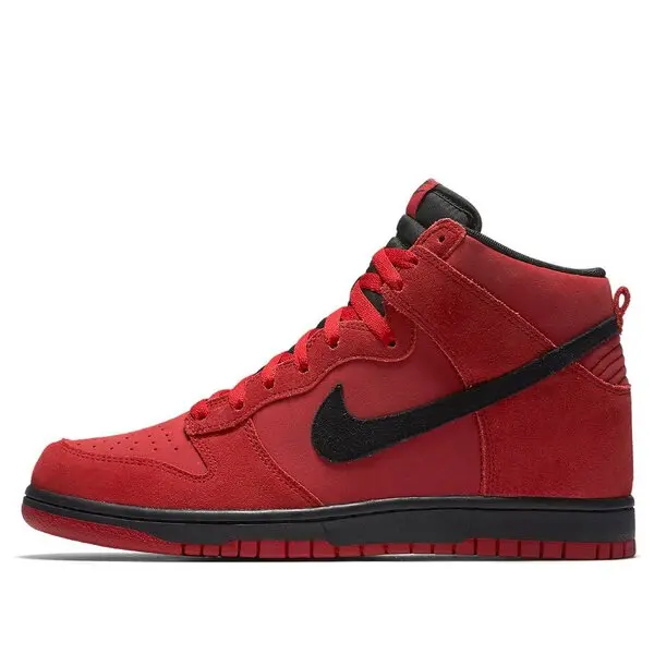 Nike Dunk High Sneakers - Red/black