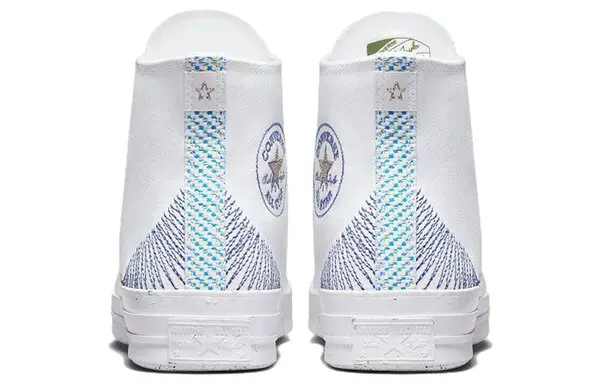 CONVERSE Chuck 70 Hi 'stitched' Sneakers - White/blue