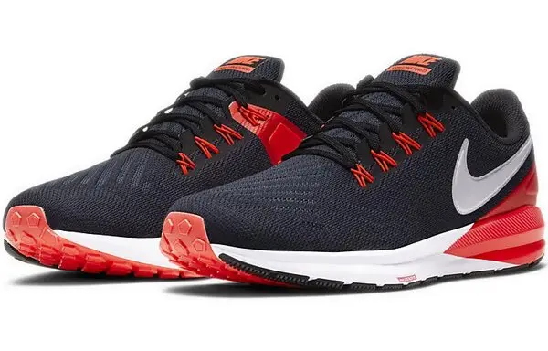 Nike Zoom Structure 22 Athletic Sneakers - Dark Obsidian/white-black