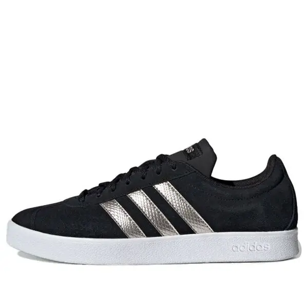 Adidas Vl Court 2.0 Platinum Metallic Sneakers - Black