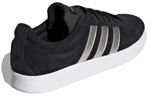 Adidas Vl Court 2.0 Platinum Metallic Sneakers - Black