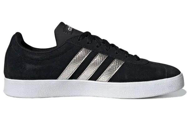 Adidas Vl Court 2.0 Platinum Metallic Sneakers - Black