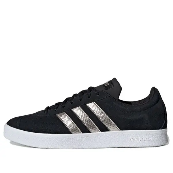 Adidas Vl Court 2.0 Platinum Metallic Sneakers - Black