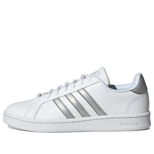 Adidas Grand Court Cloudfoam Lifestyle Sneakers - Cloud White/silver Metallic