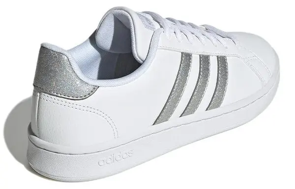 Adidas Grand Court Cloudfoam Lifestyle Sneakers - Cloud White/silver Metallic