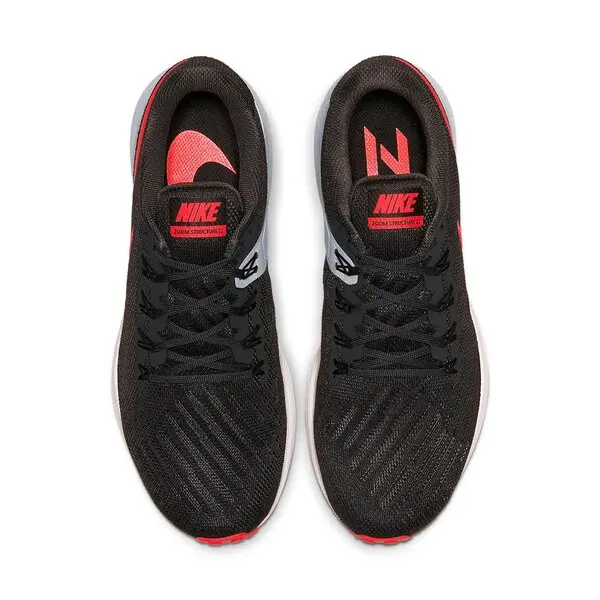 Nike Zoom Structure 22 Athletic Sneakers - Blackredsilver