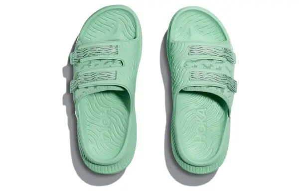 Hoka One One Ora Luxe Slide - Mist Green/trellis