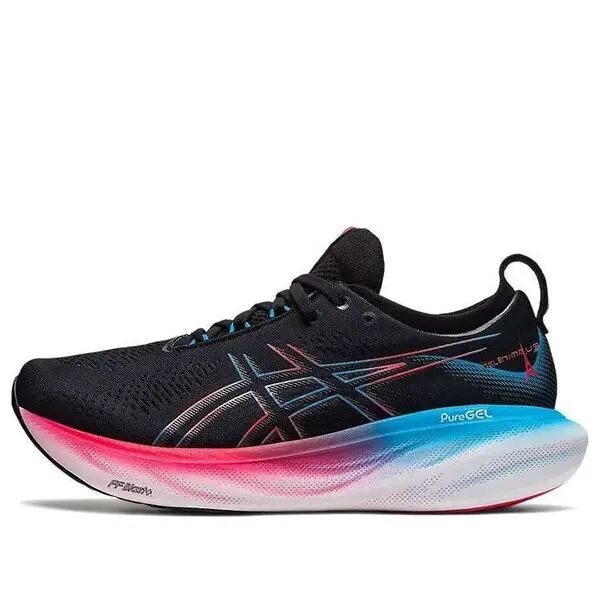 Asics Gel-nimbus 25 Athletic Sneakers - Black/electric Red