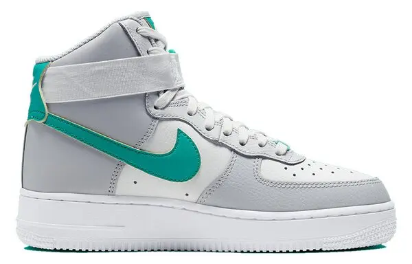 Nike Force 1 High Top Sneakers - Grey/green