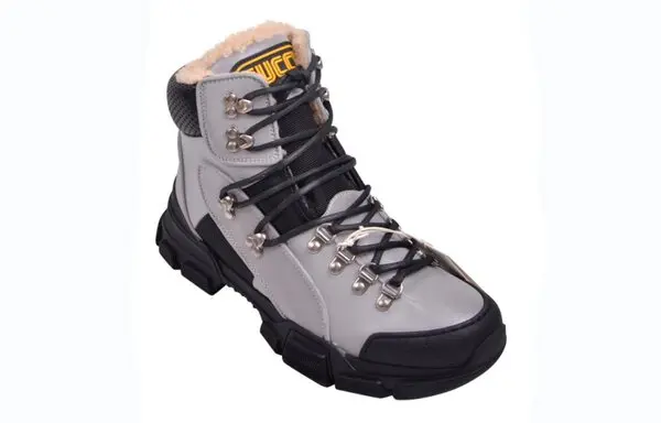 Gucci Flashtrek High-top Sneakers With Wool Detailing