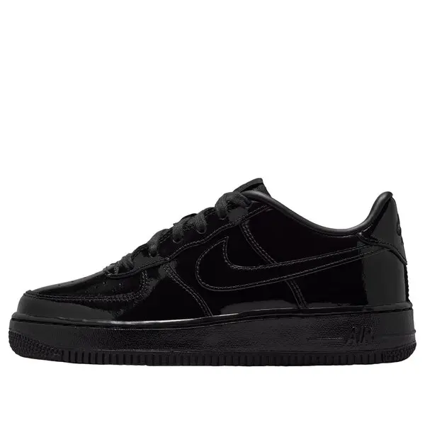 Nike Force 1 Low Patent Sneakers - Black