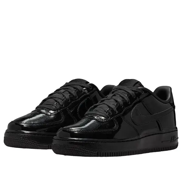 Nike Force 1 Low Patent Sneakers - Black