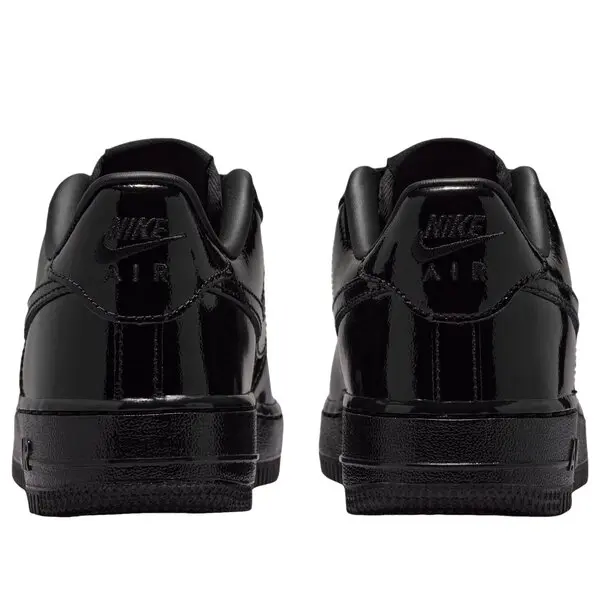 Nike Force 1 Low Patent Sneakers - Black