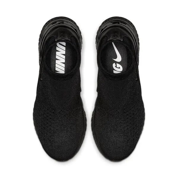 Nike Rise React Flyknit High Top Sneakers - Black