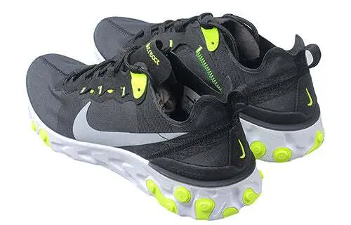 Nike React Element 55 Sneakers - Black/wolf Grey/volt