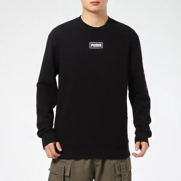 PUMA Rebel Crew Long Sleeve Sweater