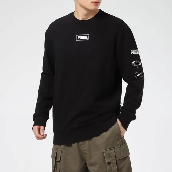 PUMA Rebel Crew Long Sleeve Sweater