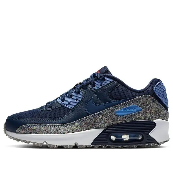 Nike Max 90 Se 'midnight Navy Speckled' Sneakers - Blue/grey