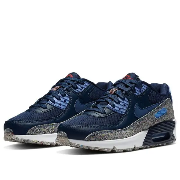 Nike Max 90 Se 'midnight Navy Speckled' Sneakers - Blue/grey