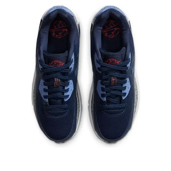 Nike Max 90 Se 'midnight Navy Speckled' Sneakers - Blue/grey