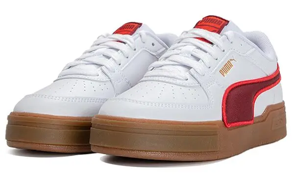 PUMA Ca Pro Embroidered Sneakers - White/red/brown