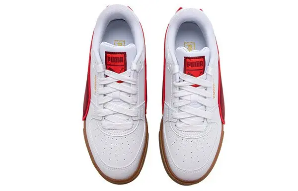 PUMA Ca Pro Embroidered Sneakers - White/red/brown
