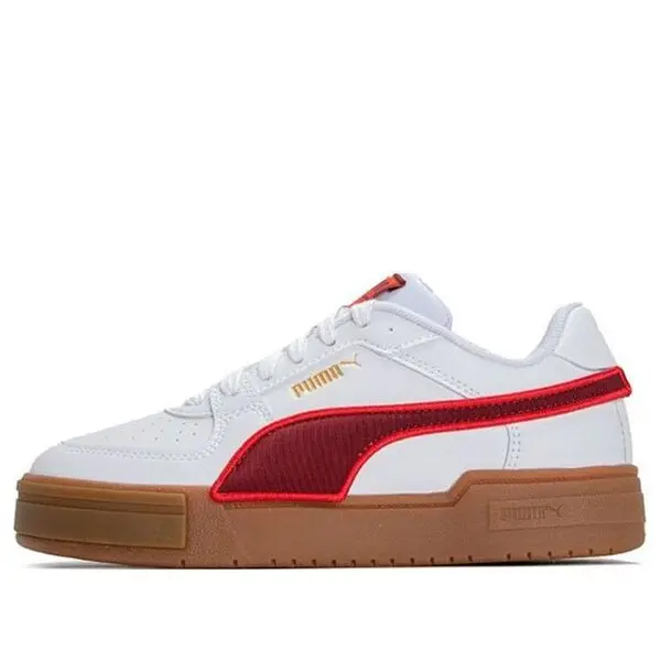PUMA Ca Pro Embroidered Sneakers - White/red/brown