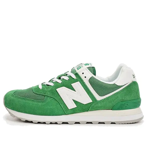 NEW BALANCE 574 "green" Athletic Sneakers - Green/white