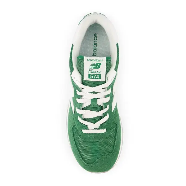NEW BALANCE 574 "green" Athletic Sneakers - Green/white