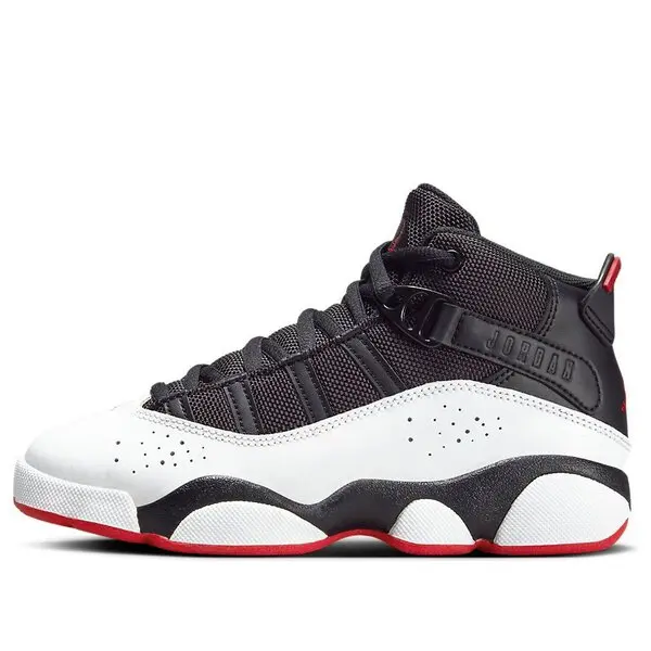 JORDAN 6 Rings High Top Sneakers - Black/university Red/white