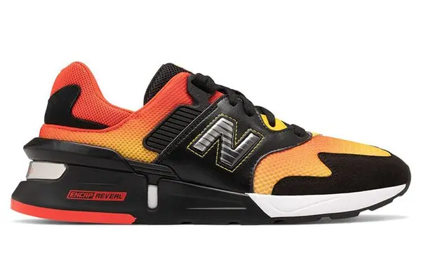 NEW BALANCE 997 Sport "sunset Pack" Sneakers - Black/orange/red