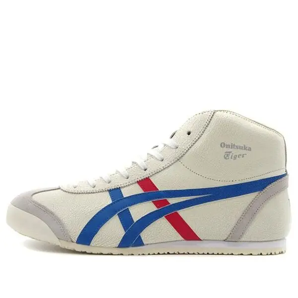 Onitsuka Tiger Mid Runner Sneakers - White/blue/red