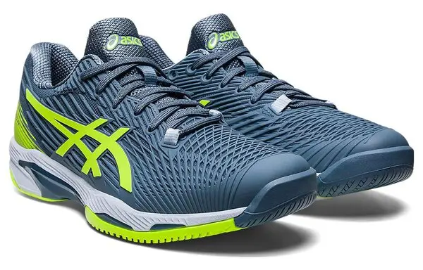 Asics Solution Speed Ff 2 Athletic Tennis Shoes - Blue/green