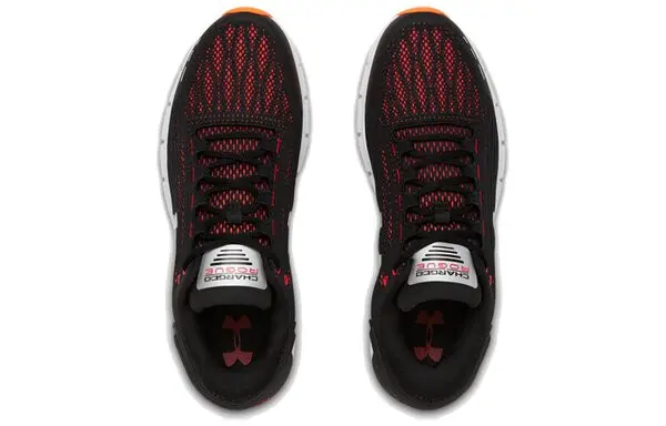 Under Armour Charged Rogue " Orange Glitch" Sneakers - Black