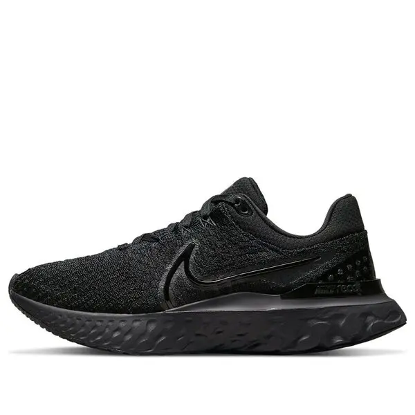 Nike React Infinity Run Flyknit 3 Athletic Sneakers - Black