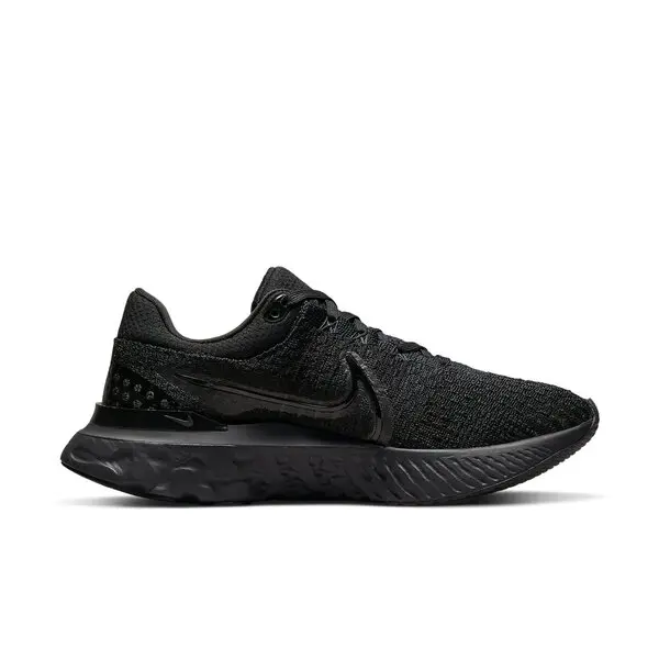Nike React Infinity Run Flyknit 3 Athletic Sneakers - Black