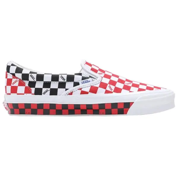 VANS Og Classic Slip-on Lx Checkerboard - Black/red